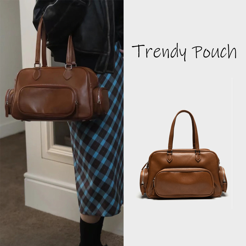TRENDY POUCH ย้อนยุค กระเป๋าใต้วงแขน เรียบง่าย ขั้นสูง กระเป๋าหลายใบ ...