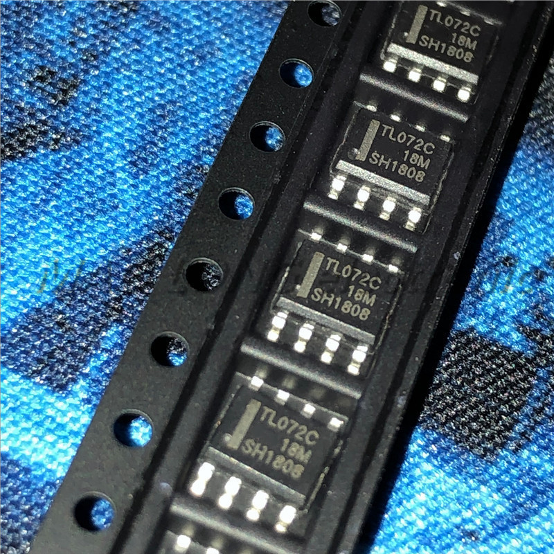 10 ชิ้น/ล็อต TL072CDR SOP8 TL072C SOP TL072 SMD 072CDR SOP-8 TL072CDT TL072C ใหม่ต่ําการใช้ ...