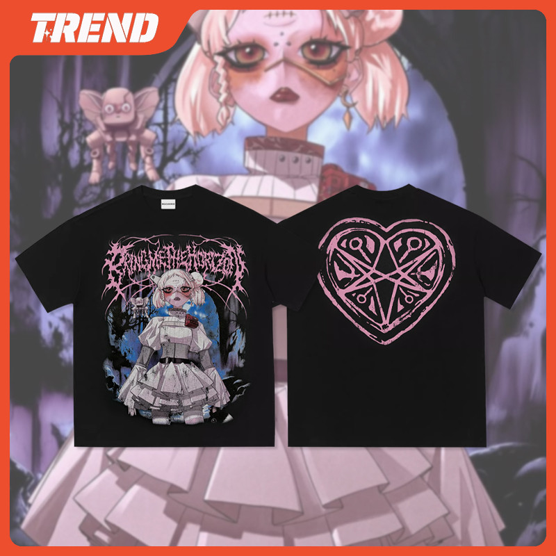 Bring Me The Horizon Merch ผ้าฝ้ายเสื้อยืด Vintage ผู้ชายและผู้หญิง ...