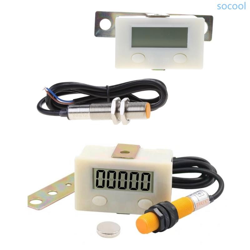 Soc* Electronic Tally Counter Punch Digital Totalizer Digital Counter ...