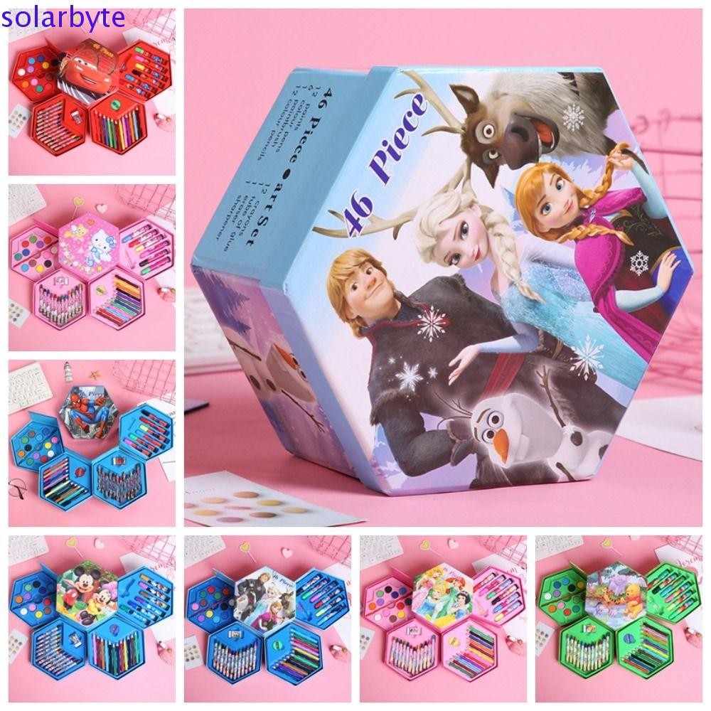 ชุดวาดภาพนักเรียน SOLARBYTE, เครื่องเขียน อุปกรณ์การเรียนปากกาสีน้ํา, ภาพวาดการ์ตูนวาดดินสอสี ...