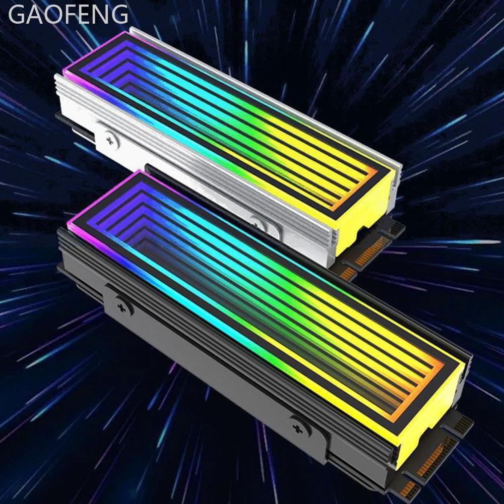 GAOFENG ARGB AURA Plug Sync คอมพิวเตอร์ SSD M2 หม้อน้ําอลูมิเนียม PC ...