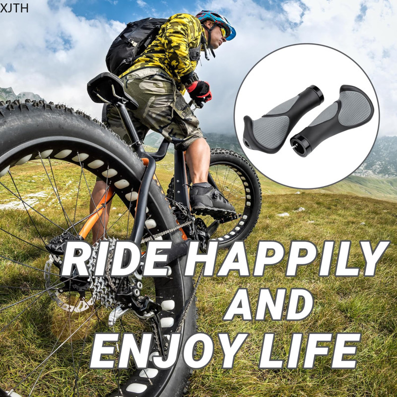 จักรยาน Grip Handlebar End Cap อลูมิเนียม ป้องกันการลื่นไถล กันกระแทก ...