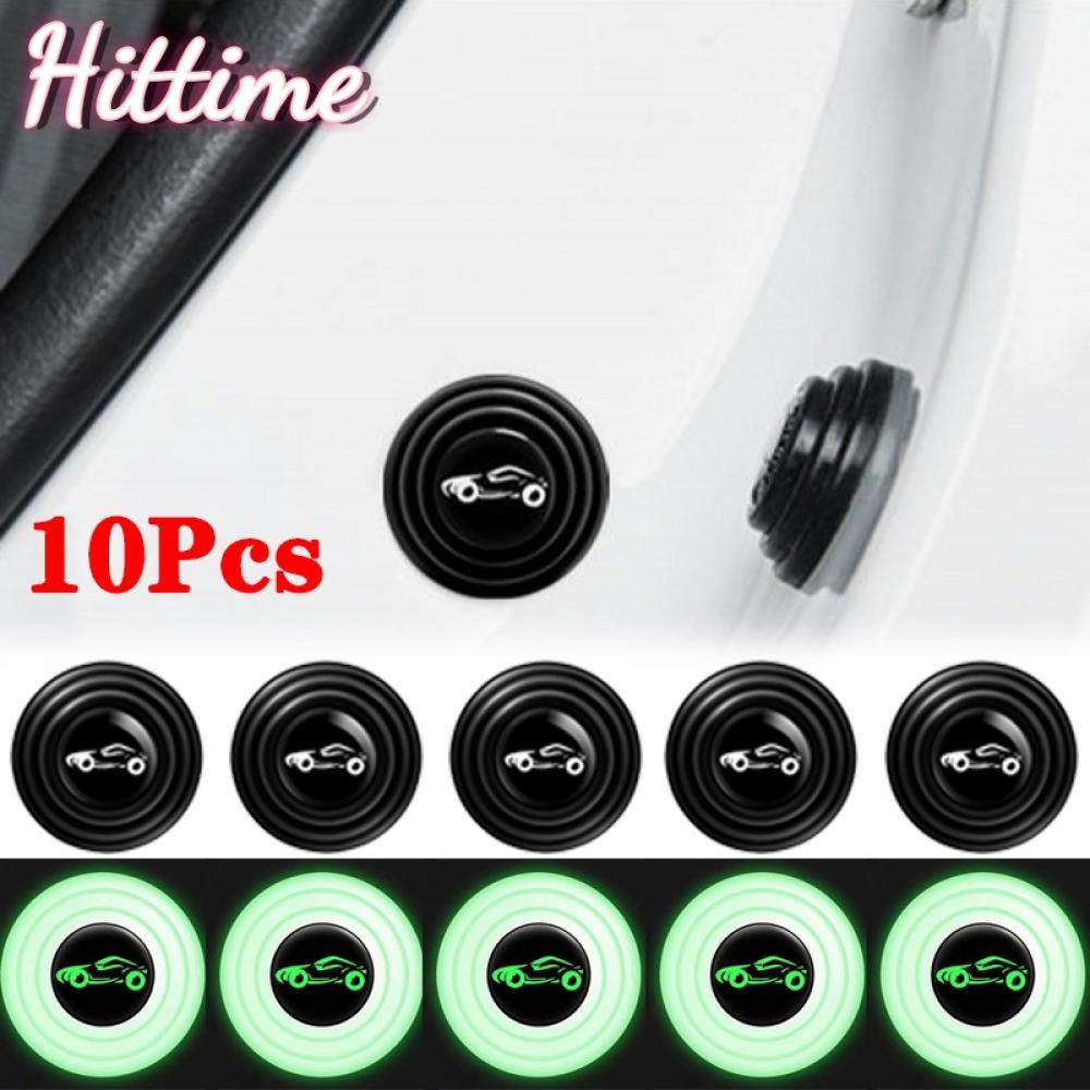 Hittime 10 ชิ้นประตูรถกันกระแทก Pad ปะเก็นเงียบสติกเกอร์ดูดซับแรงกระแทกสําหรับ Trunk เสียงแผ่น ...
