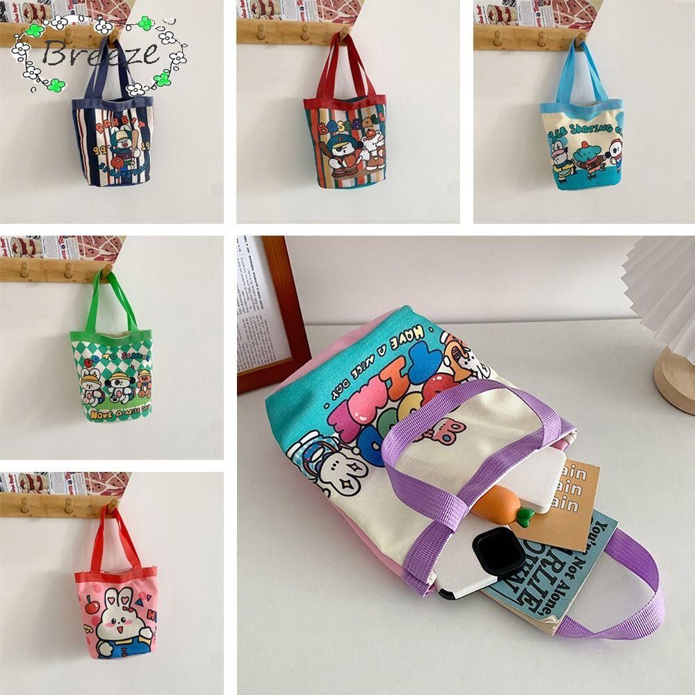 Breeze Graffiti Bucket Bag นักเรียนพกพากระเป๋าหิ้วพิมพ์ลายการ์ตูน ...