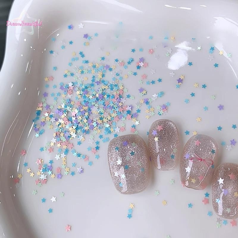 น่ารักStar Shape Macaronสีเล็บGlitterสําหรับเล็บเล็บCharmอุปกรณ์ตกแต่ง ...