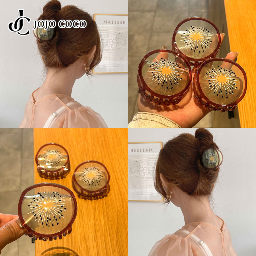 JOJO COCO คลิปกีวีหวานผู้หญิง 2025 ใหม่อารมณ์จานผมฉลามคลิปผ้าโพกศีรษะ | Shopee Thailand