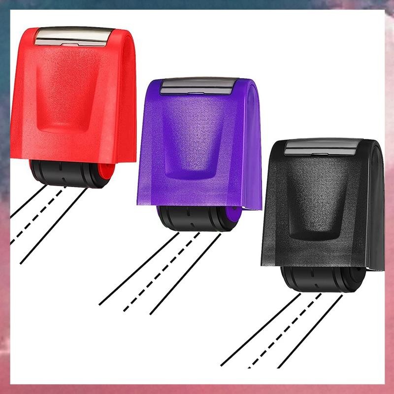 3 ชิ้น Dashed Handwriting Lines Practice Roller Stamp Self Inking Line ...