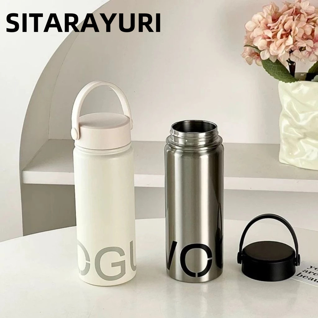 SITARAYURI ZF-035 พร้อมส่ง กระบอกน้ำเก็บอุณหภูมิ หูหิ้วซิลิโคน เก็บได้ทั้งร้อนและเย็น ขนาด 550ml ...