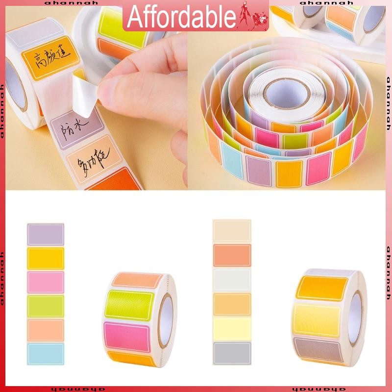AH 500 ชิ้น Writable สติกเกอร์ฉลากสติกเกอร์ดัชนีที่ถอดออกได้ป้ายชื่อที่ ...