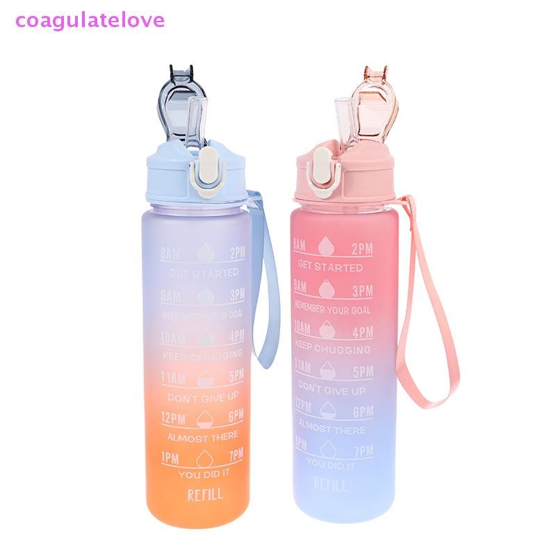 Coagulatelove 900ML ขวดน้ำกีฬาสำหรับการเดินทางและใช้ที่ยิม พกพาสะดวก เหมาะกับฟิตเนส และกลางแจ้ง ...