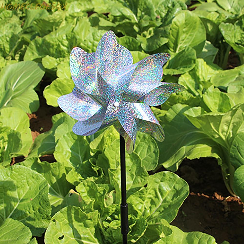 HOMECLEEOESQX Windmill Sparkly สะท้อนแสงตกแต่งสวน Bird-Scaring ...