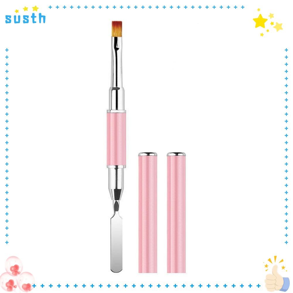 SUSTH แปรงและไม้พาย, แปรงเจล 2 IN 1 แบบพกพา & Picker, เจลทาเล็บแบบ Dual ...