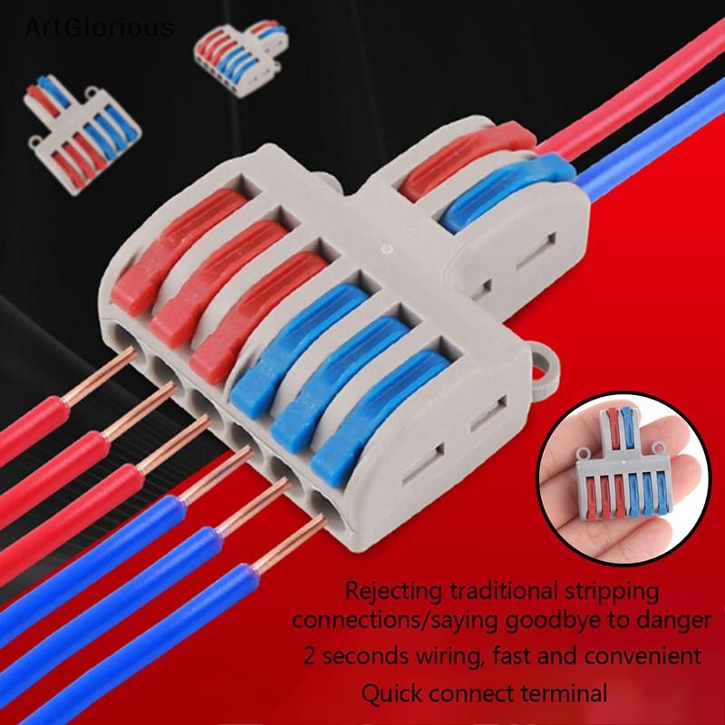Art Spring Lever Terminal Block สายไฟฟ้าขั้วต่อสายไฟ PCT-222 SPL-62 SPL ...