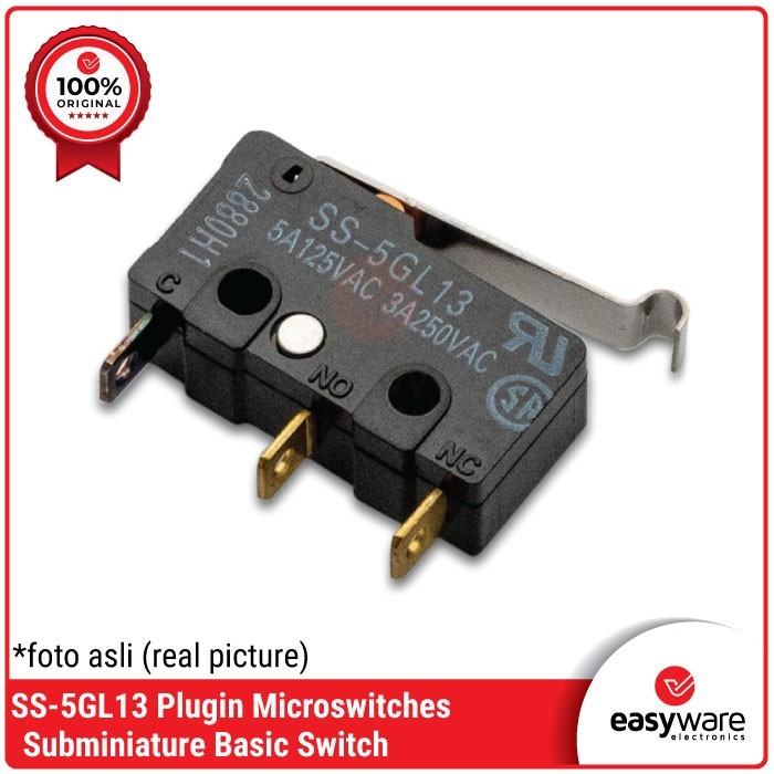 PART & TOOL Microswitch Omron SS-5GL13 Subminiature Basic Switch SS-5GL ...