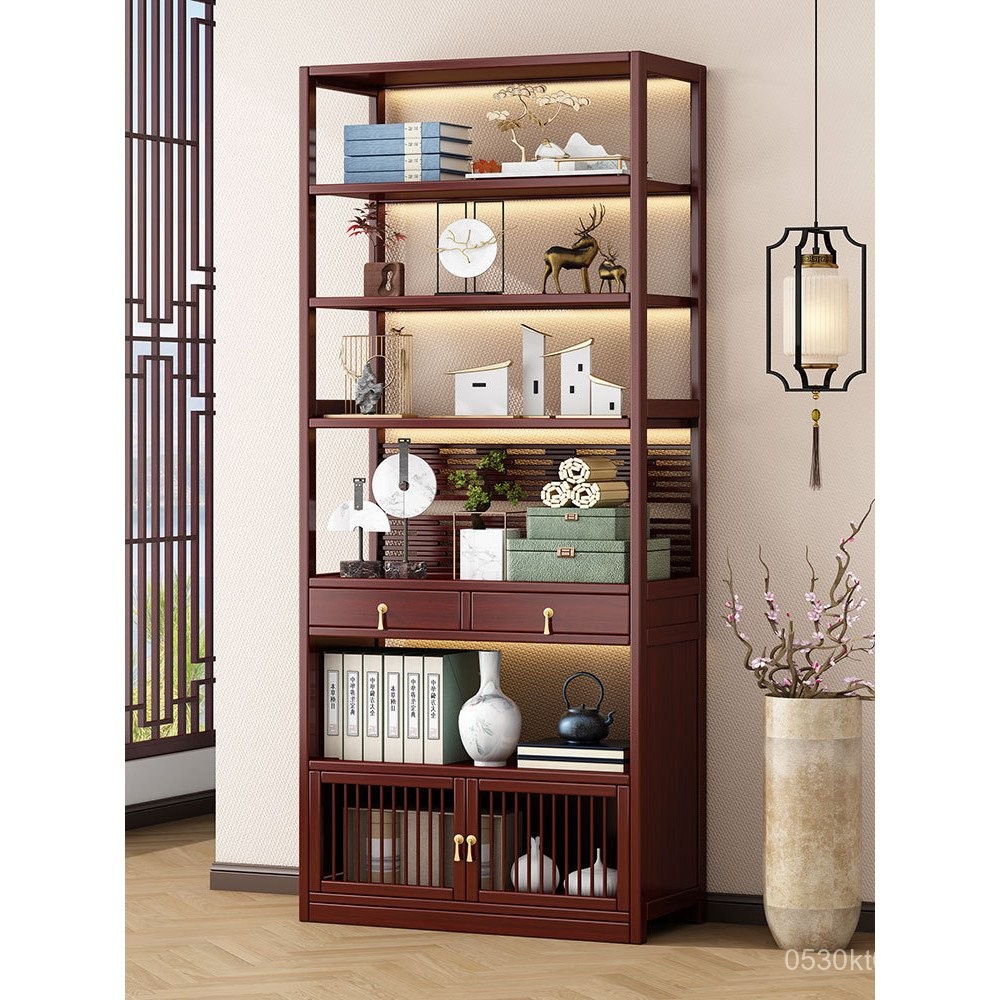 ตู้โชว์ Duobao Pavilion ชั้นวางของ Curio ชุดน้ำชา ชั้นวางใบชา T-Shelf ...