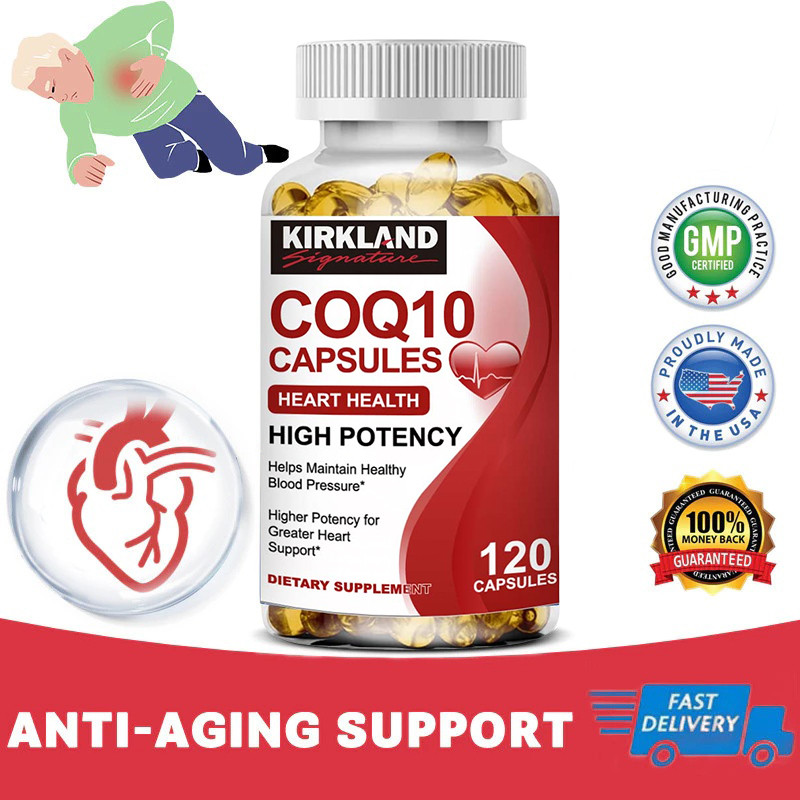 Coenzyme Q10 300mg Capsules รองรับสุขภาพหัวใจและหลอดเลือด ปรับปรุง ...