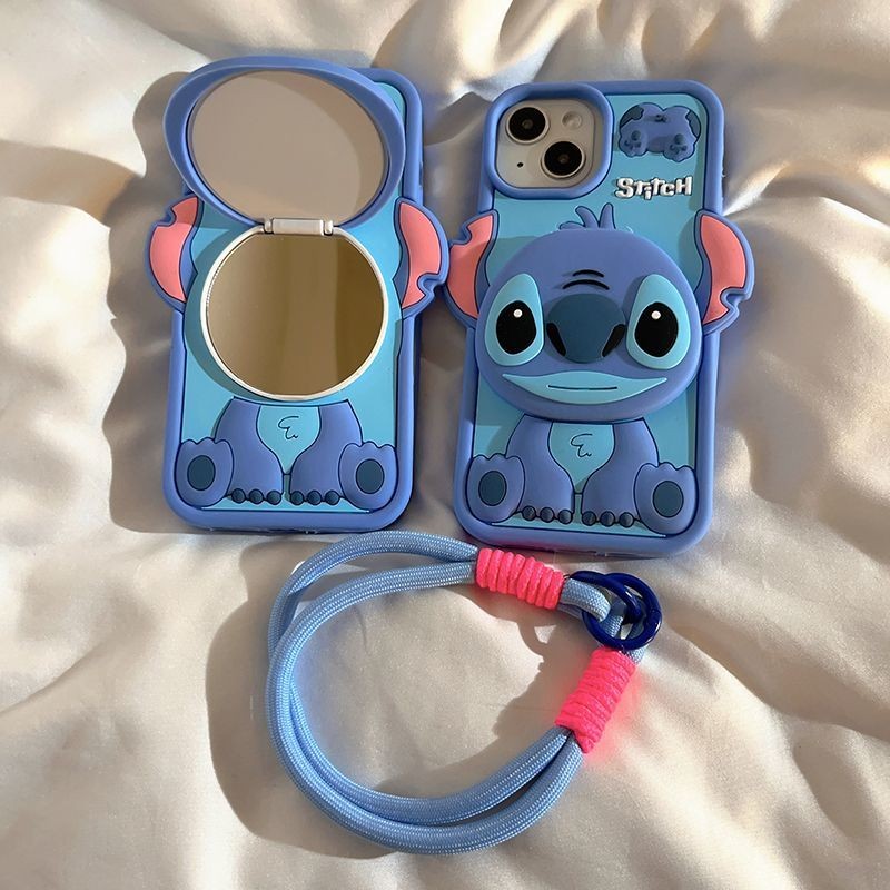 การ์ตูน Stitch เลนส์โลหะเข้ากันได้เคสไอโฟน 16 13 11 12 14 8 7Plus 13 15 ...