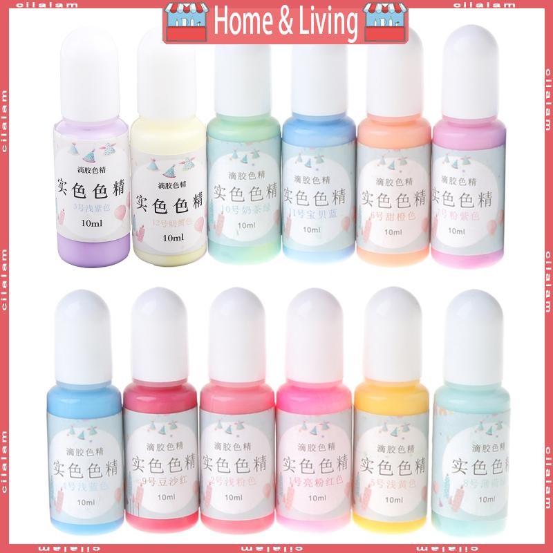 CI Epoxy Pigment 12 ขวด DIY Liquid Macaron Candy Color Resin Pigment ...
