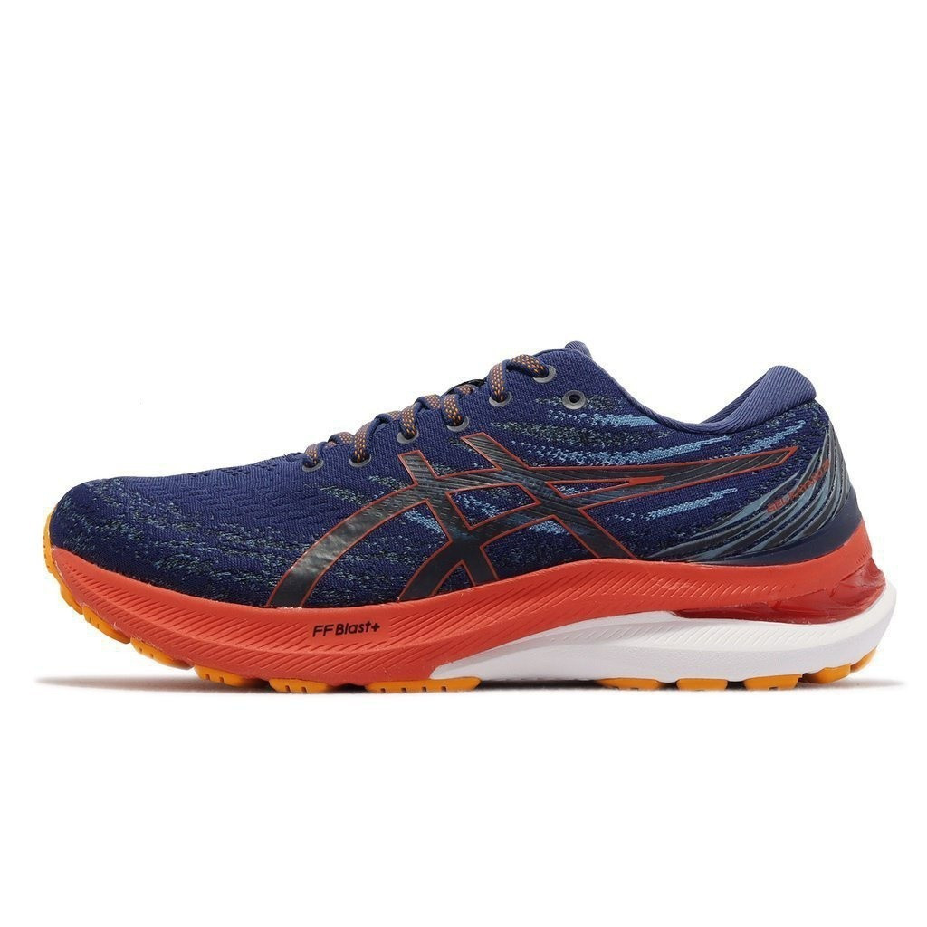 ใหม่ gel-Kayano 29 4E Ultra wide สีน้ำเงินเข้ม สีส้ม สีแดง สำหรับผู้ชาย [] 1011B 471401 123 อาซา ...