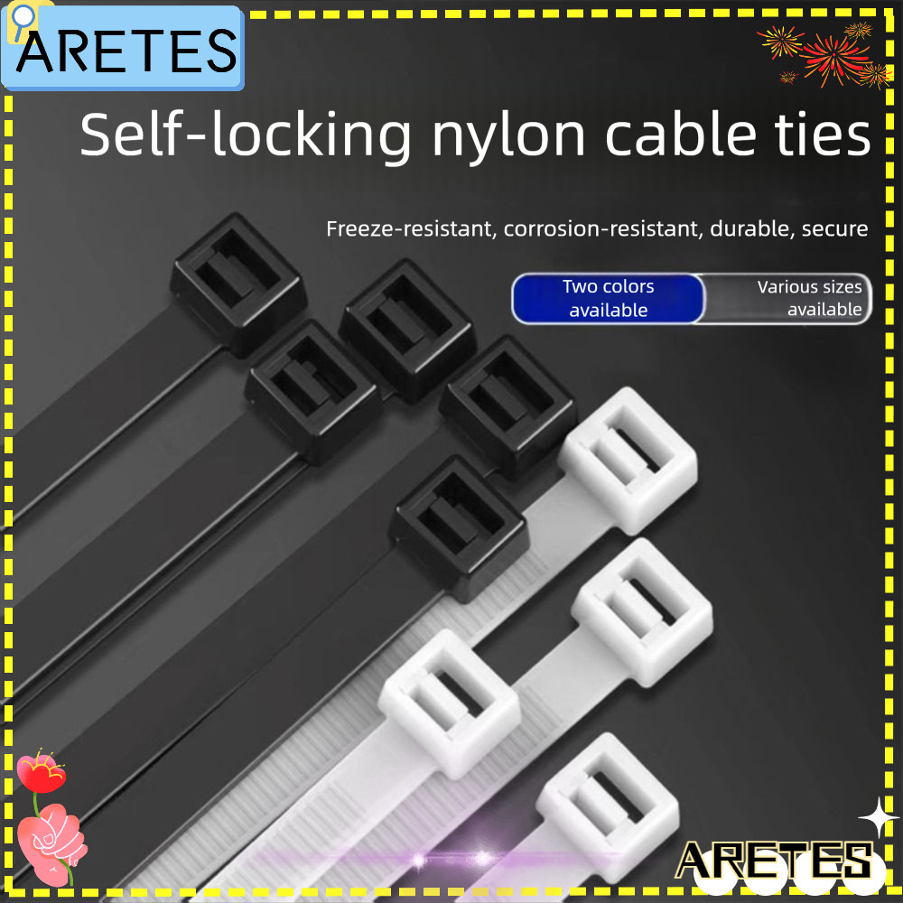 AREES Heavy Duty Nylon Zip Tie, Cable Tie Retainer อเนกประสงค์ไนลอนสาย ...