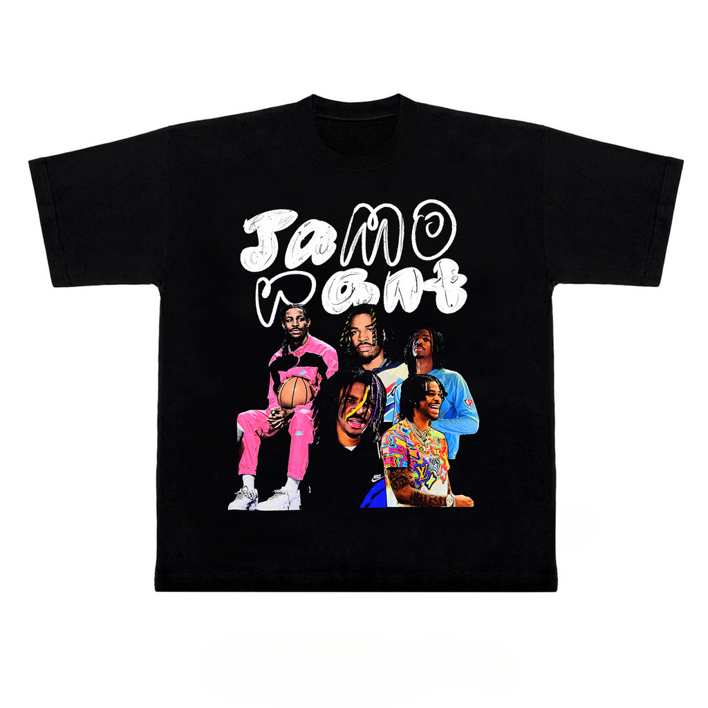 COD 2025 เสื้อยืด Ja Morant ใหม่ - Kangli Big Print Retro Streetwear ...