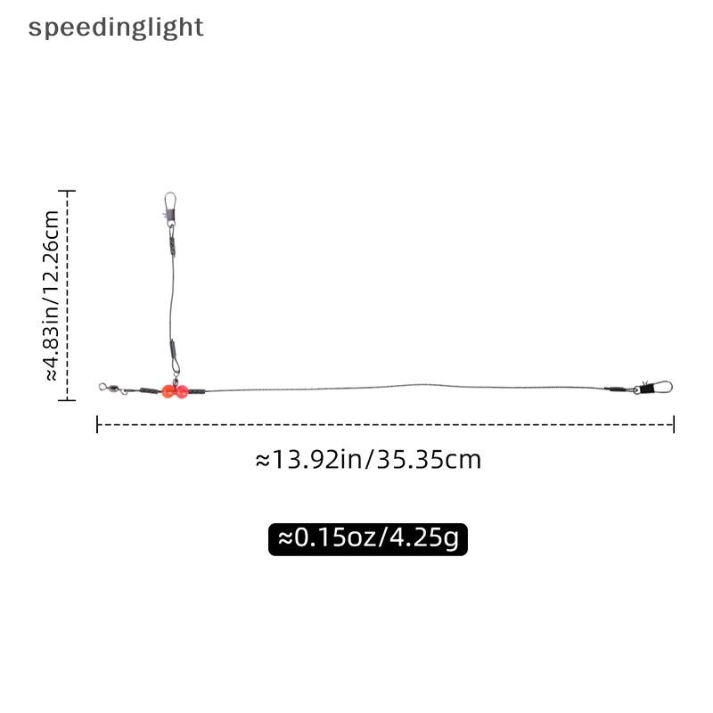Speedinglight FishTrip สายตกปลา Rig พร้อม Lure Swivel Snap สแตนเลสลวด ...