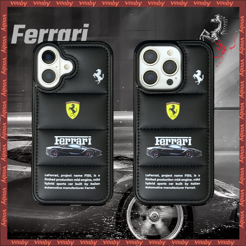 รถแข่ง Ferrari Label Down Jacketเคสโทรศัพท์แบบแข็งเหมาะสําหรับIPhone16 ...