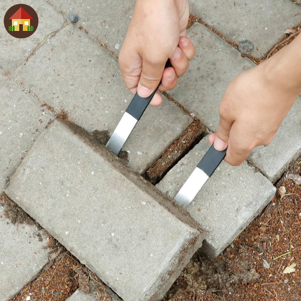 2 ชิ้น Garden Brick Block Puller เครื่องมือโลหะ Paver Removal ...