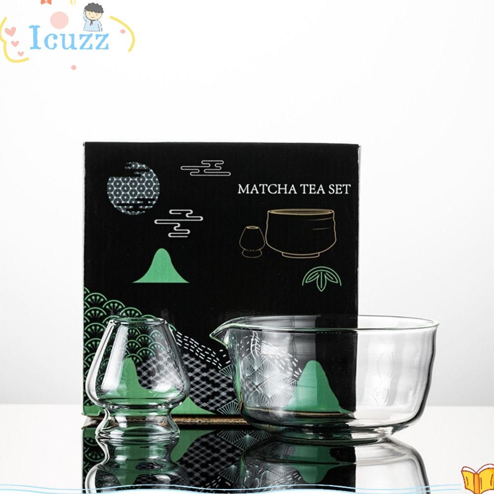 ICUZZ Matcha Making Kit, แก้วชามมัทฉะแบบใช้ซ้ําได้, Textured พร้อมเท ...