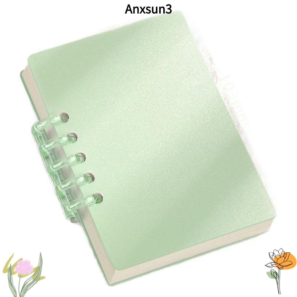 ANXSUN3 Pocket Notebook, A7 Square Mini Notebook, การ์ตูนหลวมใบ 80 แผ่น ...