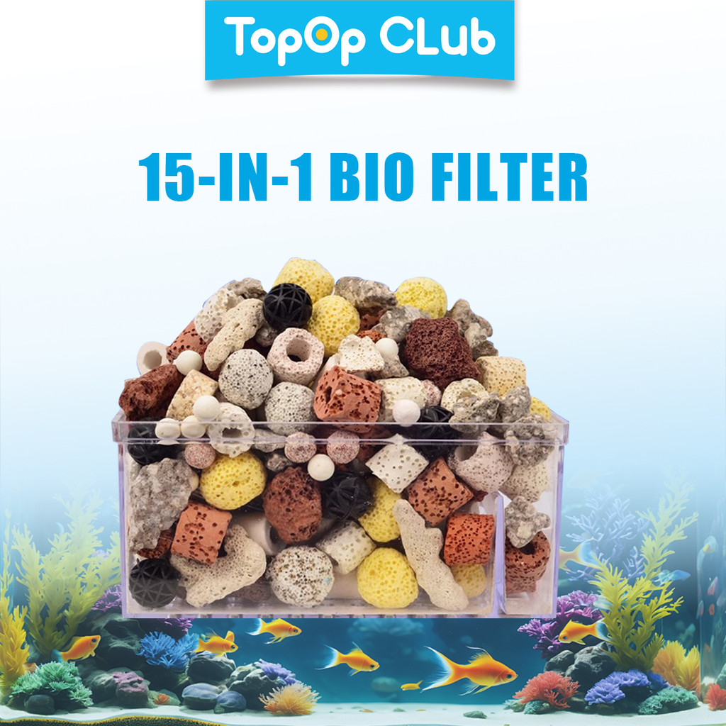 TOPOP 12 In 1 Aquarium Fish Tank ชีวเคมีกรอง Media Bio Home ลูกบอล ...