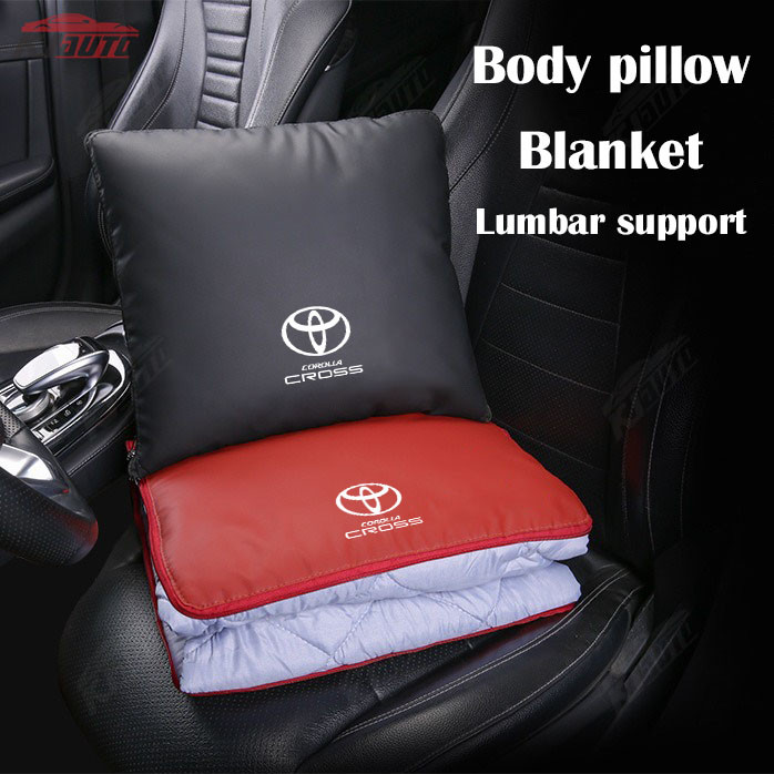 Toyota Corolla Cross Car Pillow ผ้าห่มเอวสนับสนุนเครื่องปรับอากาศมัลติฟังก์ชั่นสามในหนึ่งเดียว ...