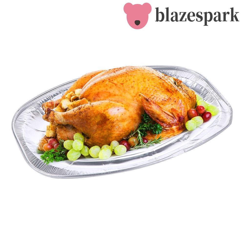 BLAZESPARK 10 ชิ้นอลูมิเนียมฟอยล์แผ่นบาร์บีคิว,ทิ้งรูปไข่ปลาย่างแผ่น,มัลติฟังก์ชั่หนาไม่ง่ายที่ ...