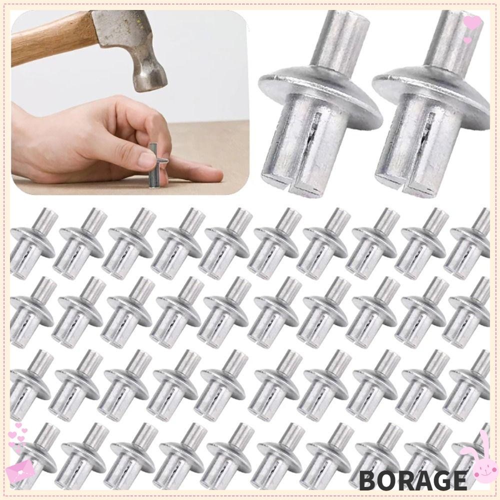 BORAG 10 ชิ้นขยาย Rivets, ค้อนเคาะหัวไดรฟ์สกรูขยายแตะ, ตัวยึดฮาร์ดแวร์เ ...