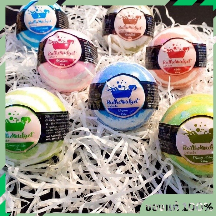 สบู่ทำฟองเกรดพรีเมี่ยม Bathe Widget Bath Bomb หอมทน ฟองเยอะ นุ่มละมุน ...