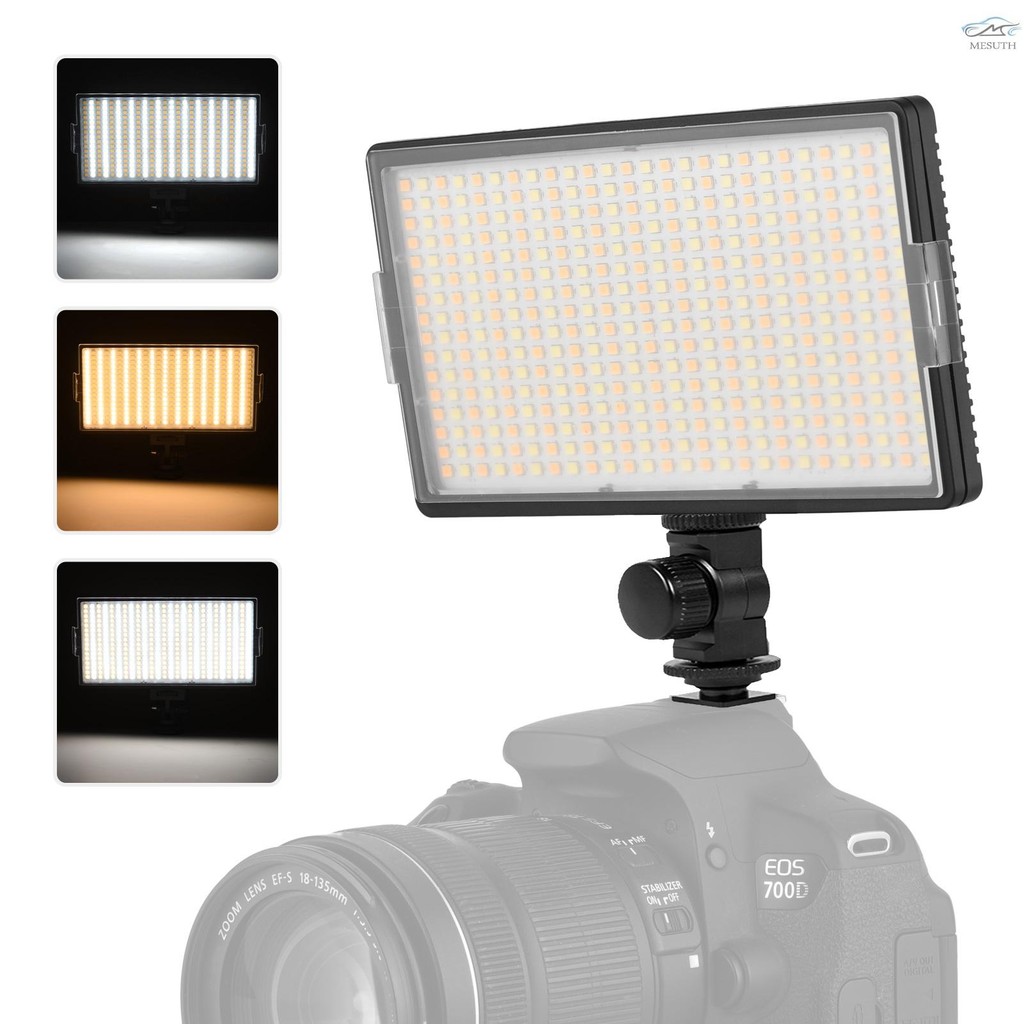 Fastการจัดส่งLED-416 LED Video Light Professional On-กล้องการถ่ายภาพแผง ...
