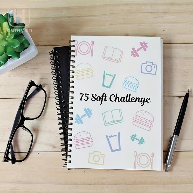 Tianyuaneee 75 Target Soft Challenge Planner Notebook, 75 Easy Soft ...