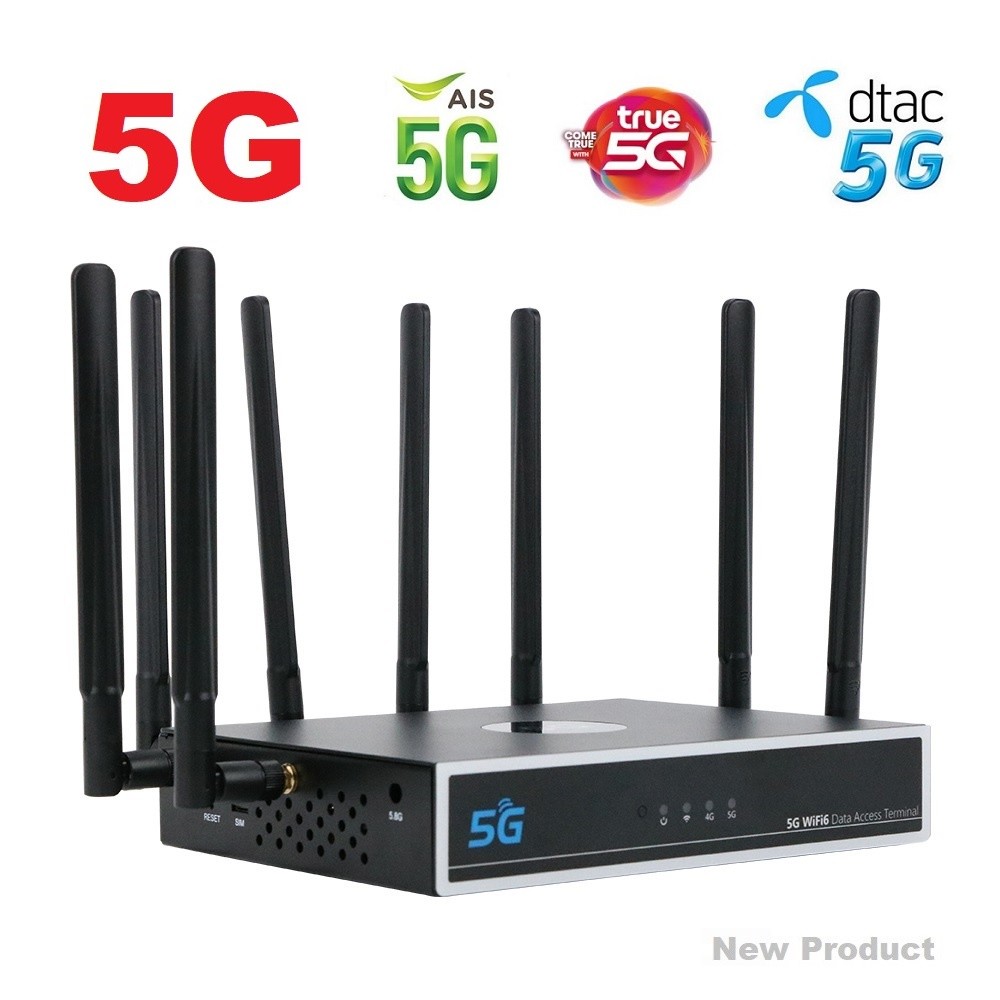 5G CPE Wifi Router เราเตอร์ ใส่ซิม รองรับ 3CA,5G 4G AIS,DTAC,TRUE,NT ...
