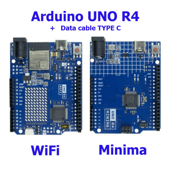 Arduino UNO R4 Development Board Minima / WiFi with data Cable Type C ...