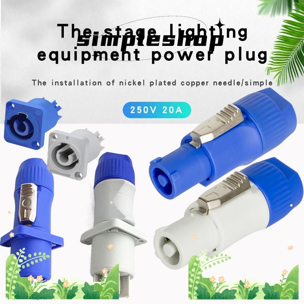 SIMPLESHOP Powercon Connector, 250V 3 Pin NAC3FCA NAC3FCB AC ปลั๊กตัว ...