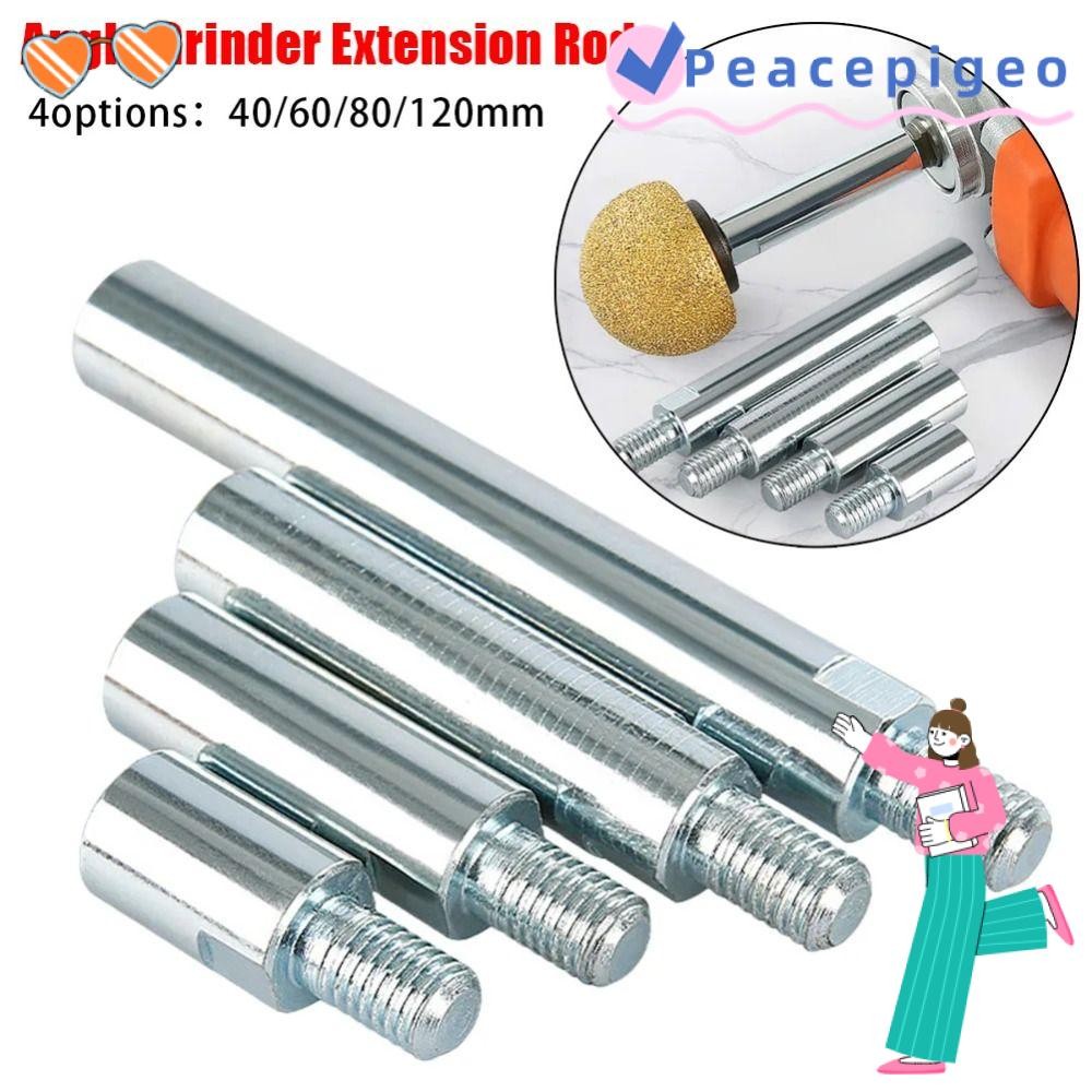 PEACEPIGEO 1 ชิ้นเครื่องบดมุมอะแดปเตอร์ Rod,เพลา 40/60/80/140 มม.ขยาย Rod,ทนทานสําหรับรุ่น 100 ...