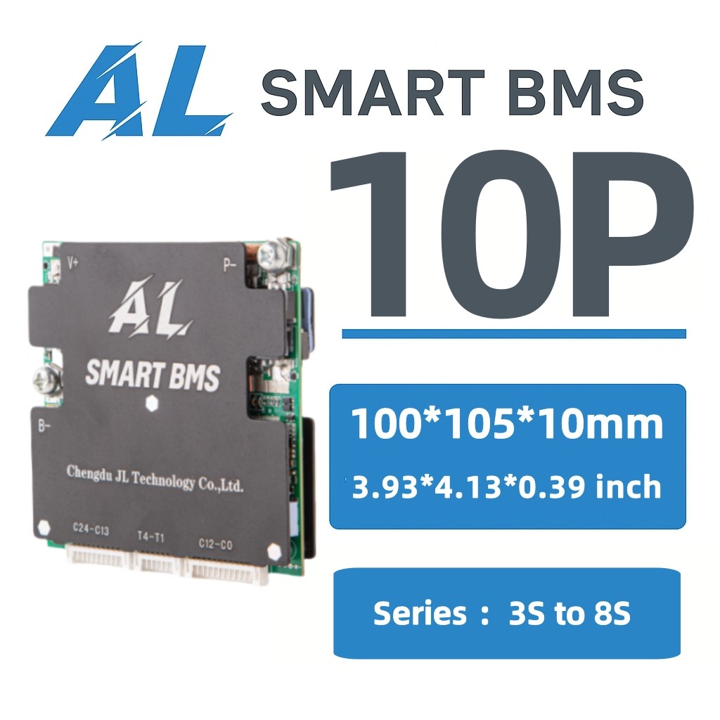 สมาร์ท BMS AL-AB8S10P 3-8S 100A APP บลูทูธ สมดุลแอคทีฟ LiFePO4 Li-ion ...