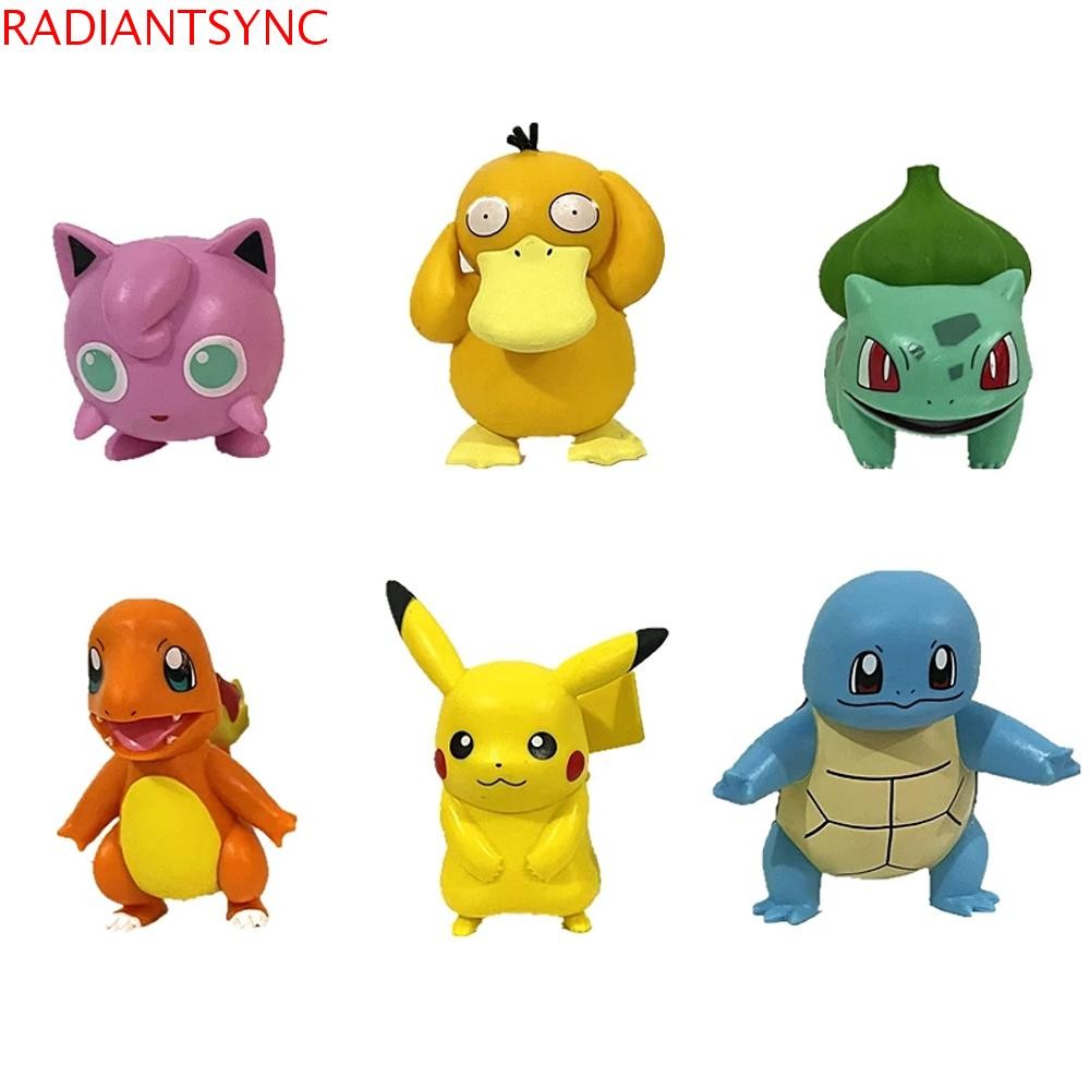 RADIANTSYNC Pokemon Action Figure 2-4 ซม.ของเล่นเด็กของขวัญวันเกิดรุ่น | Shopee Thailand