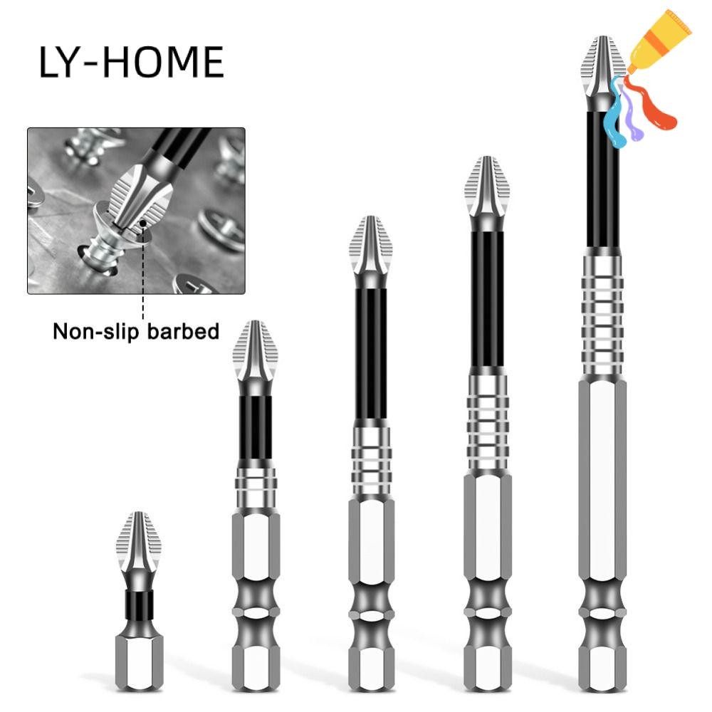 LIAOYING Driver Bit, S2 Alloy K5 Non-slip Impact Phillips ไขควงบิต, แบบ ...