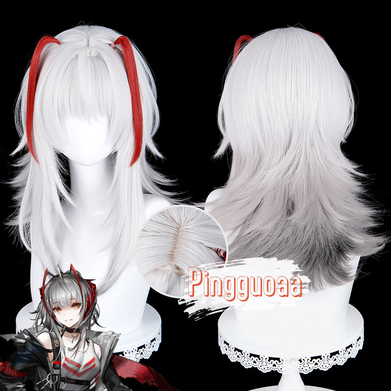 【Manmei】Arknights Wisadel Cosplay Wig 48cm Long Heat-Resistant ...