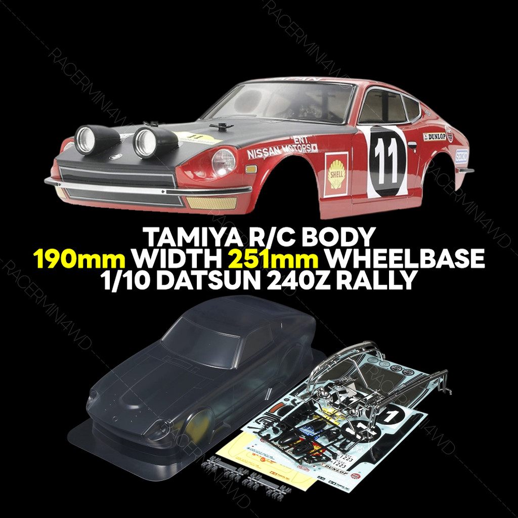 TAMIYA 1/10 Datsun 240Z Rally Body Parts Set (251mm) 51407 | Shopee ...