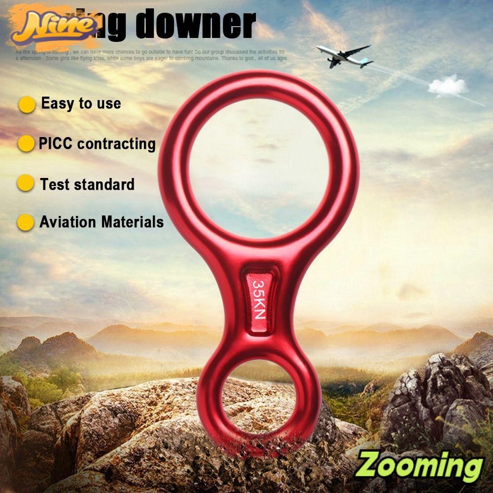 ZOOMING เชือก Descender 8 คําอุปกรณ์อุปกรณ์เกียร์แหวนปีนเขา | Shopee ...