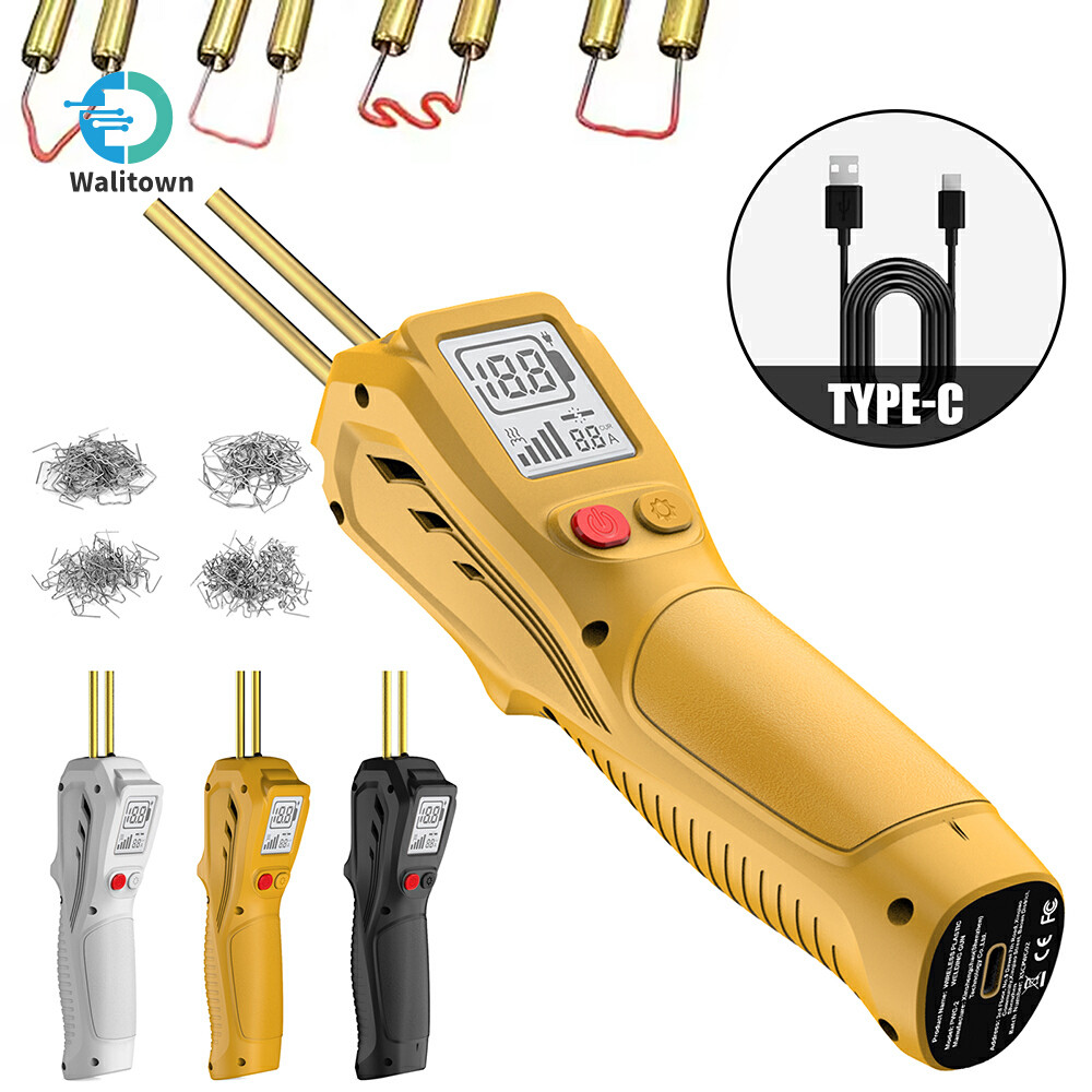 PWG-2 500W จอแสดงผล LCD มือถือไร้สายชาร์จปืนเชื่อมพลาสติก 200 ชิ้น ...