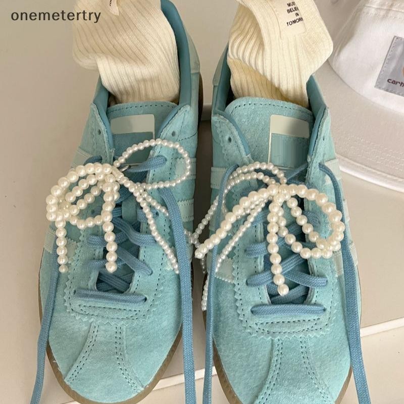 Onem 1PC รองเท้าคลิปสองชั้น handmade พร้อมลูกปัดและโบว์ ใช้ประดับ ...